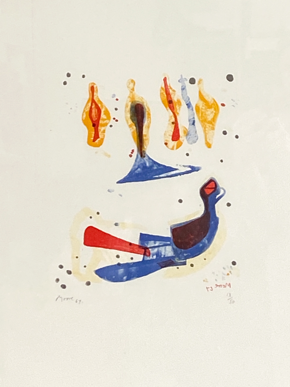 Henry Moore | HENRY MOORE (1898-1986) 1967 BIRD MOTIF (67) | MutualArt