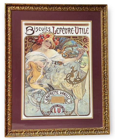 Alphonse Mucha | ALPHONSE MUCHA Advertising Poster Biscuits Lefevre ...