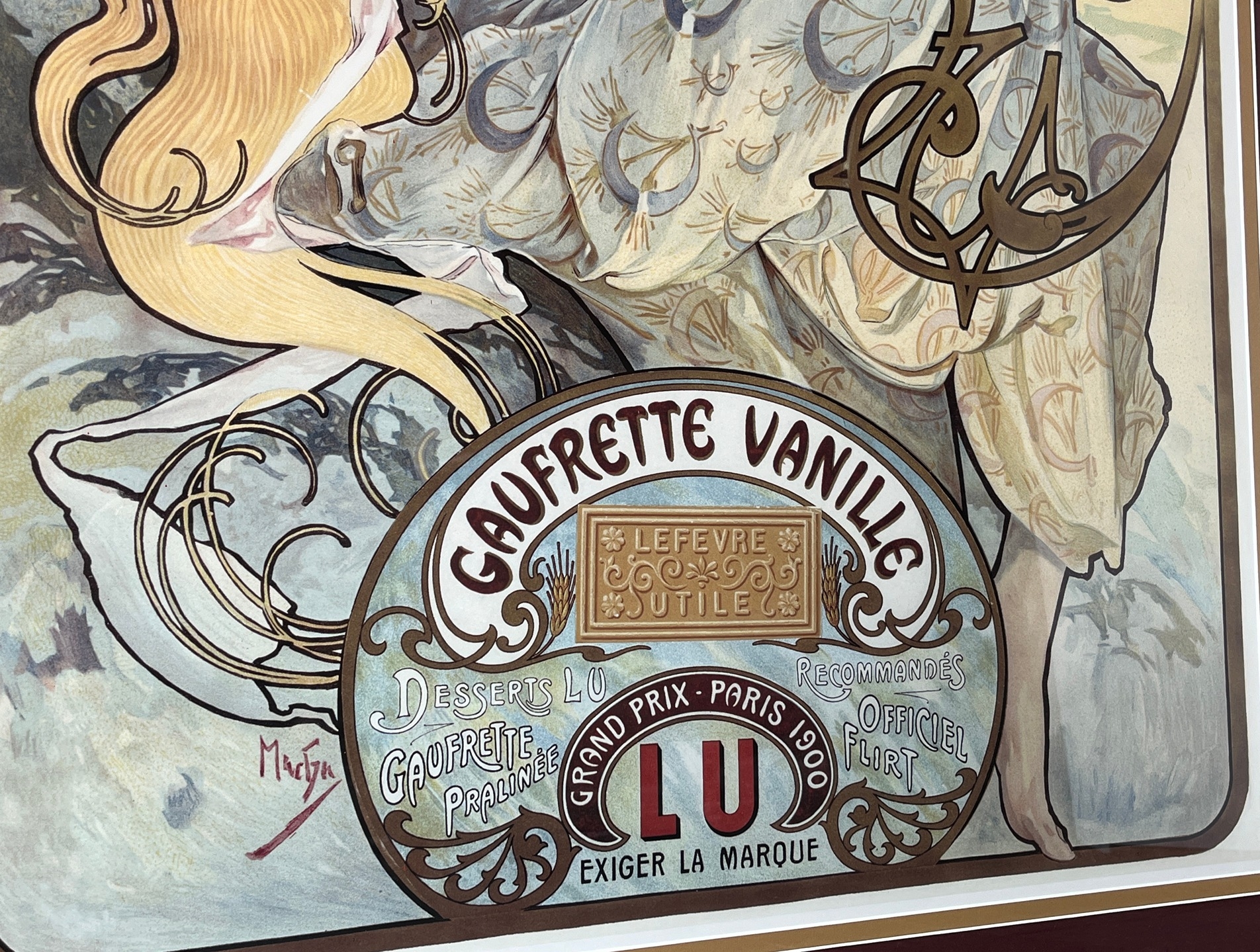 Alphonse Mucha | ALPHONSE MUCHA Advertising Poster Biscuits Lefevre ...