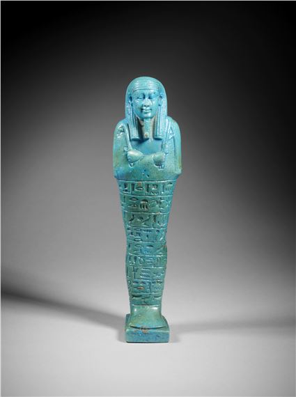 Asgar/Gabriel | An Egyptian faience shabti for Psamtek son of ...