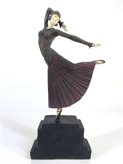 Demétre H. Chiparus | Ayouta Reproduction en résine sur socle gradin de ...