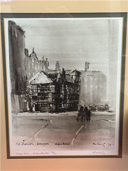 Harold Riley | Harold Riley limited edition print 'Shambles Manc ...
