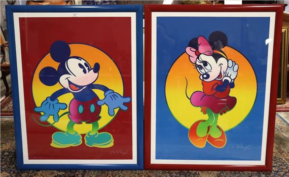 Peter Max | Mickey Mouse & Minnie Mouse | MutualArt