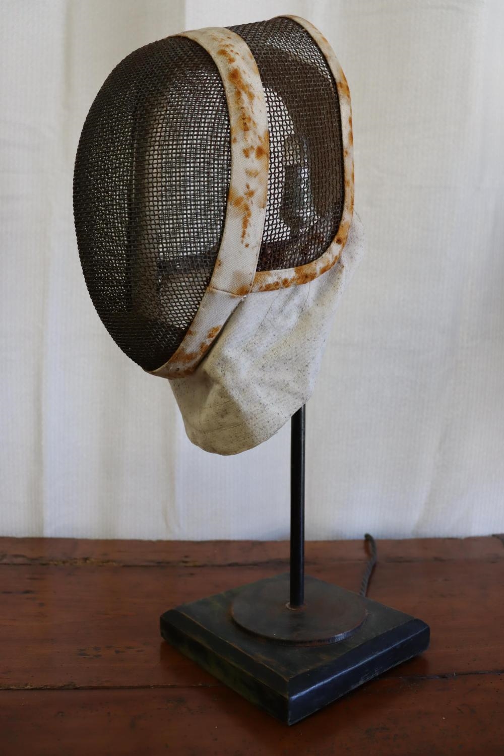 Unknown | Decorative & unique fencing mask lamp | MutualArt