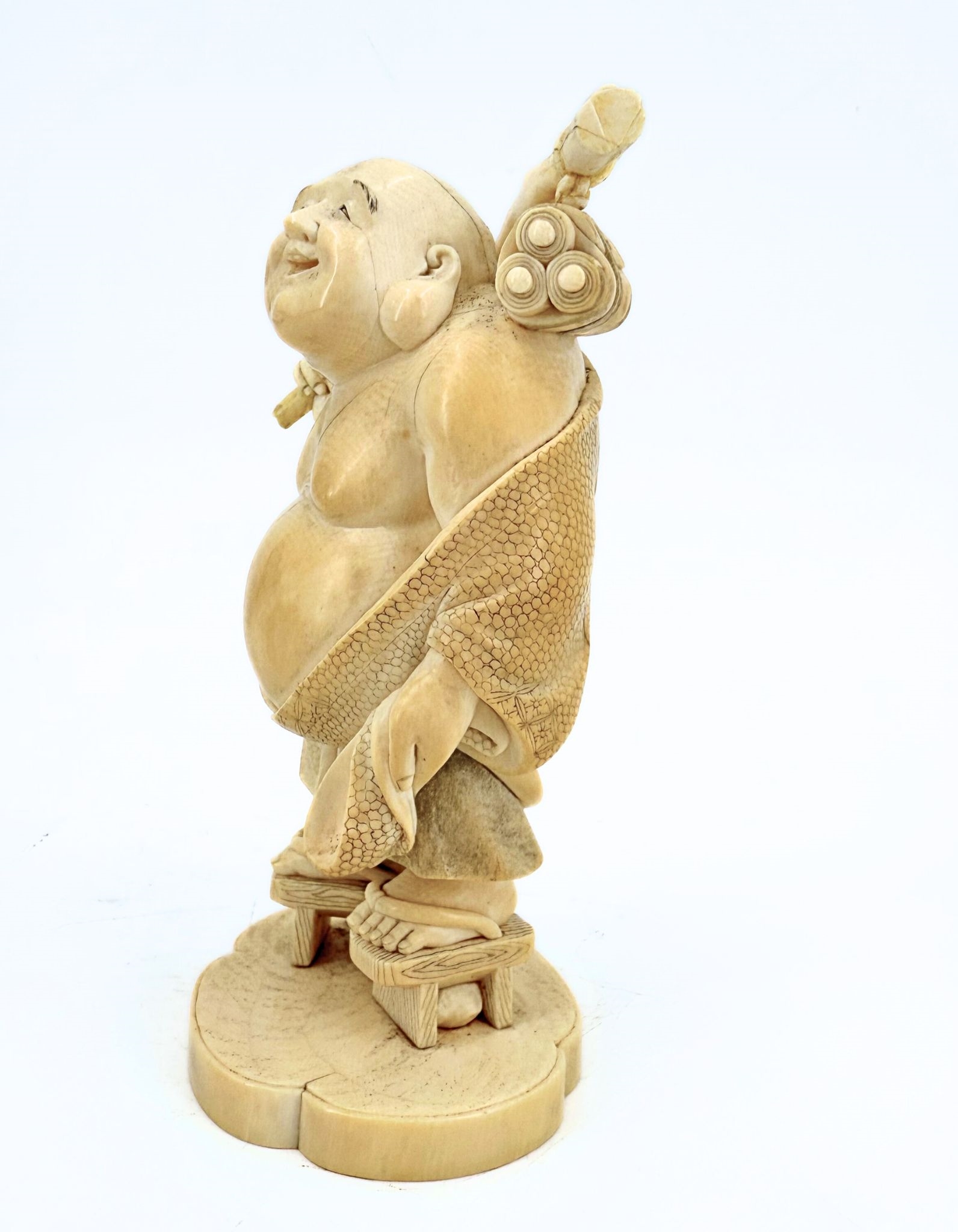Chinese School, 20th Century | Carved Hotei Buddha Sculpture | MutualArt