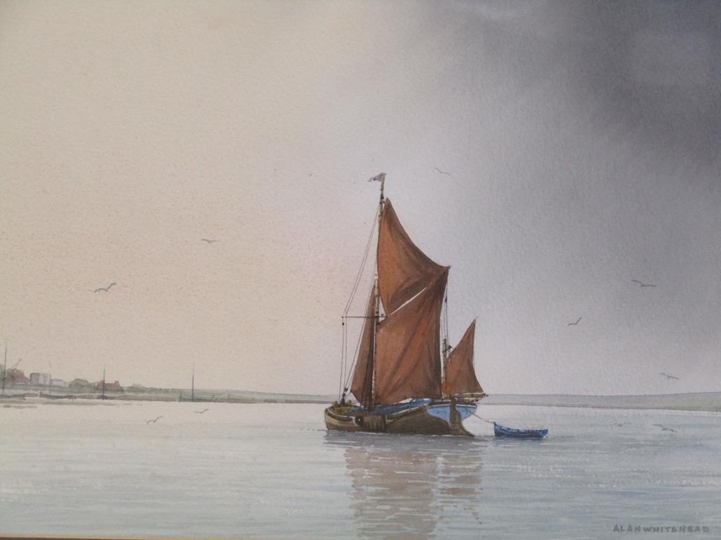 Alan Whitehead | ALAN WHITEHEAD, SAILING VESSEL IN THE BAY | MutualArt
