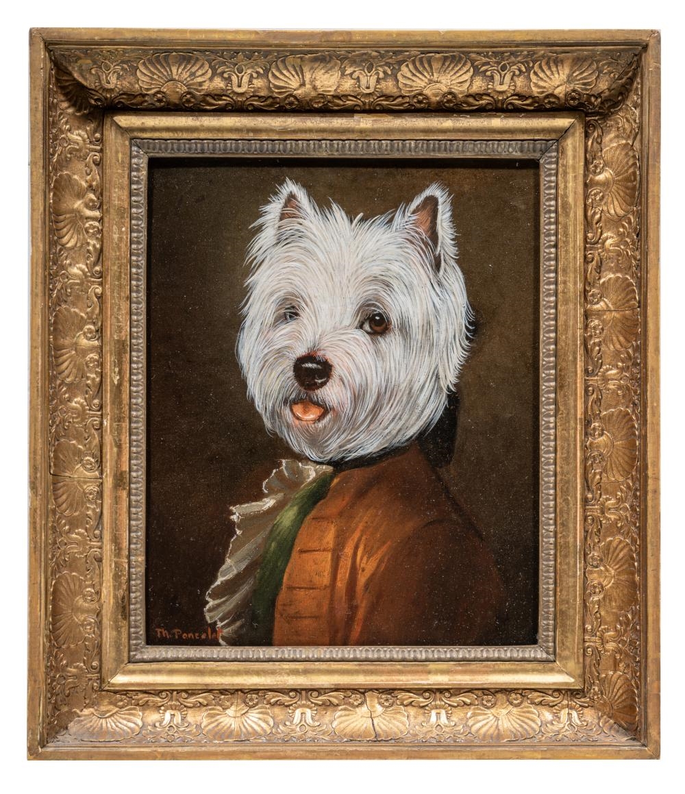 Thierry Poncelet | portrait of a Maltese dog (1946) | MutualArt