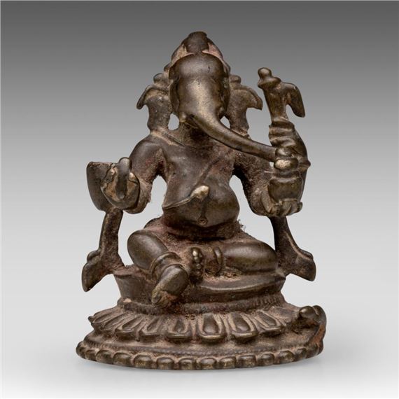Ganesha | A fine Indian bronze figure of Ganesha | MutualArt