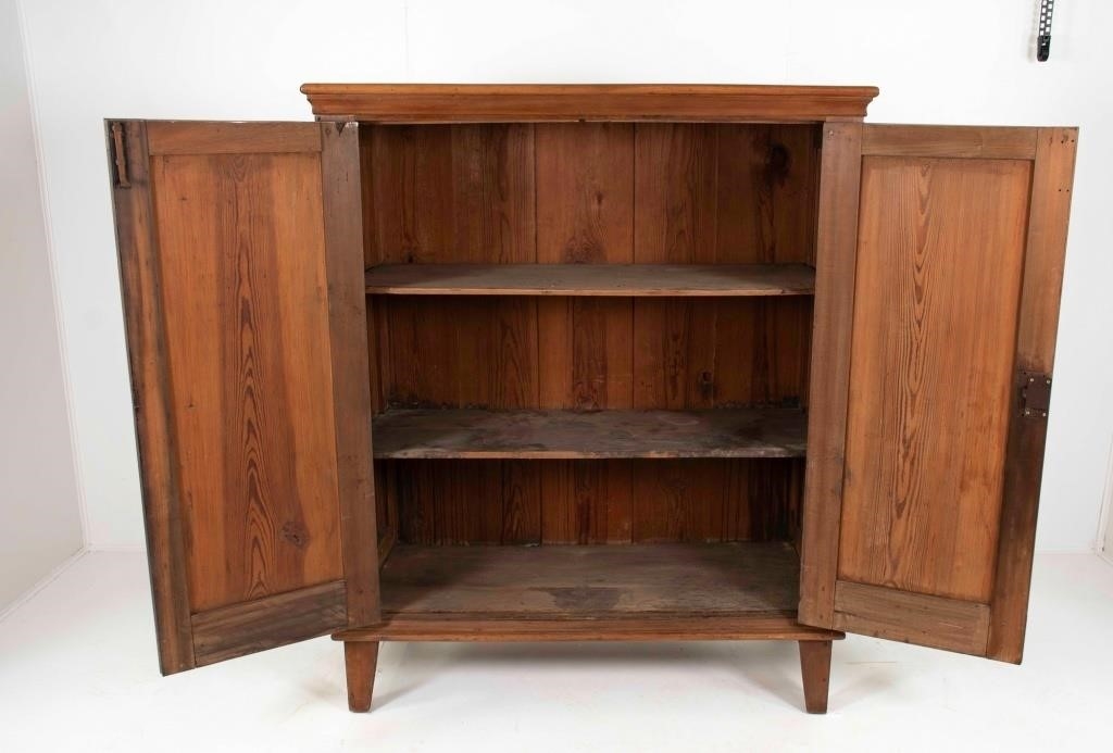 Normal | 19th Century Two-Door Pine Cupboard (19th Century) | MutualArt