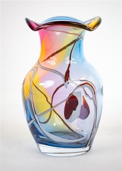 Adam Jablonski | Adam Jablonski Art Glass Vase | MutualArt