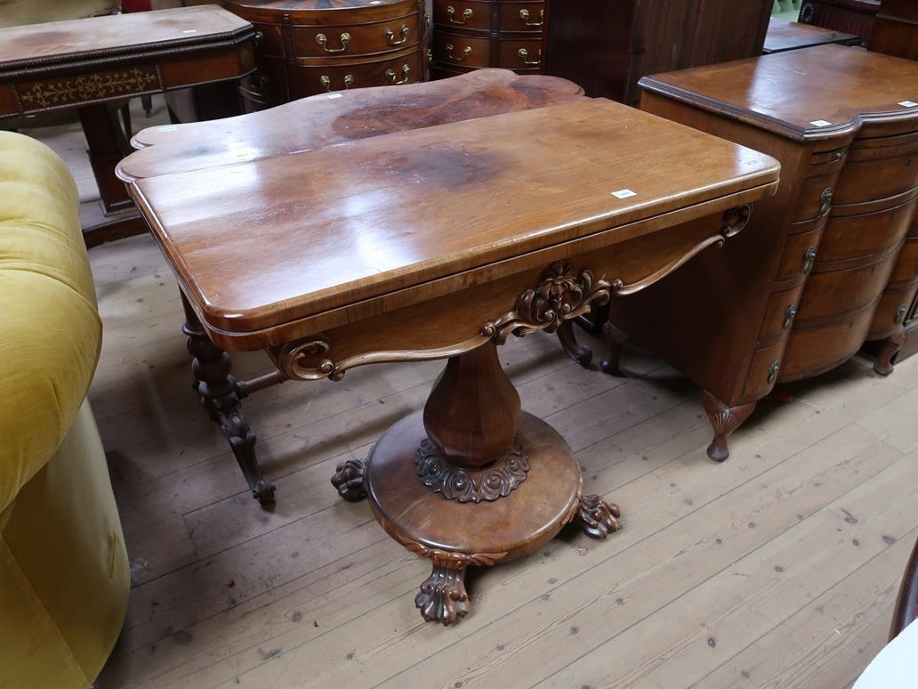 Victorian Fold Over | VICTORIAN FOLD OVER CARD TABLE cms W | MutualArt