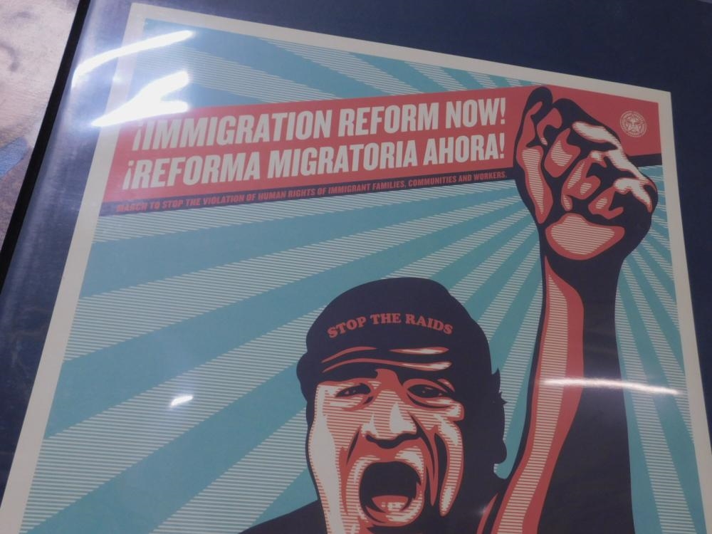 Shepard Fairey | Immigration Poster | MutualArt