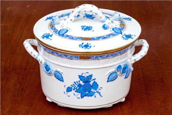 Herend Porcelain Factory | Herend Hand-painted Lidded And Twin Handled ...