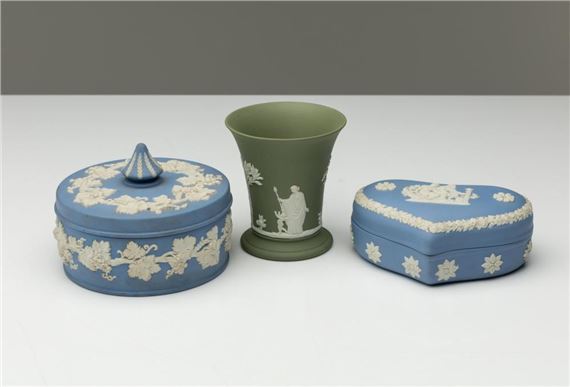Wedgwood | A collection of three Wedgwood jasperware items (H:10cm - tallest | MutualArt