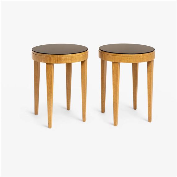 Jean Prouvé | Pair Of MCM-Style Round End Tables (Circa 1950s) | MutualArt