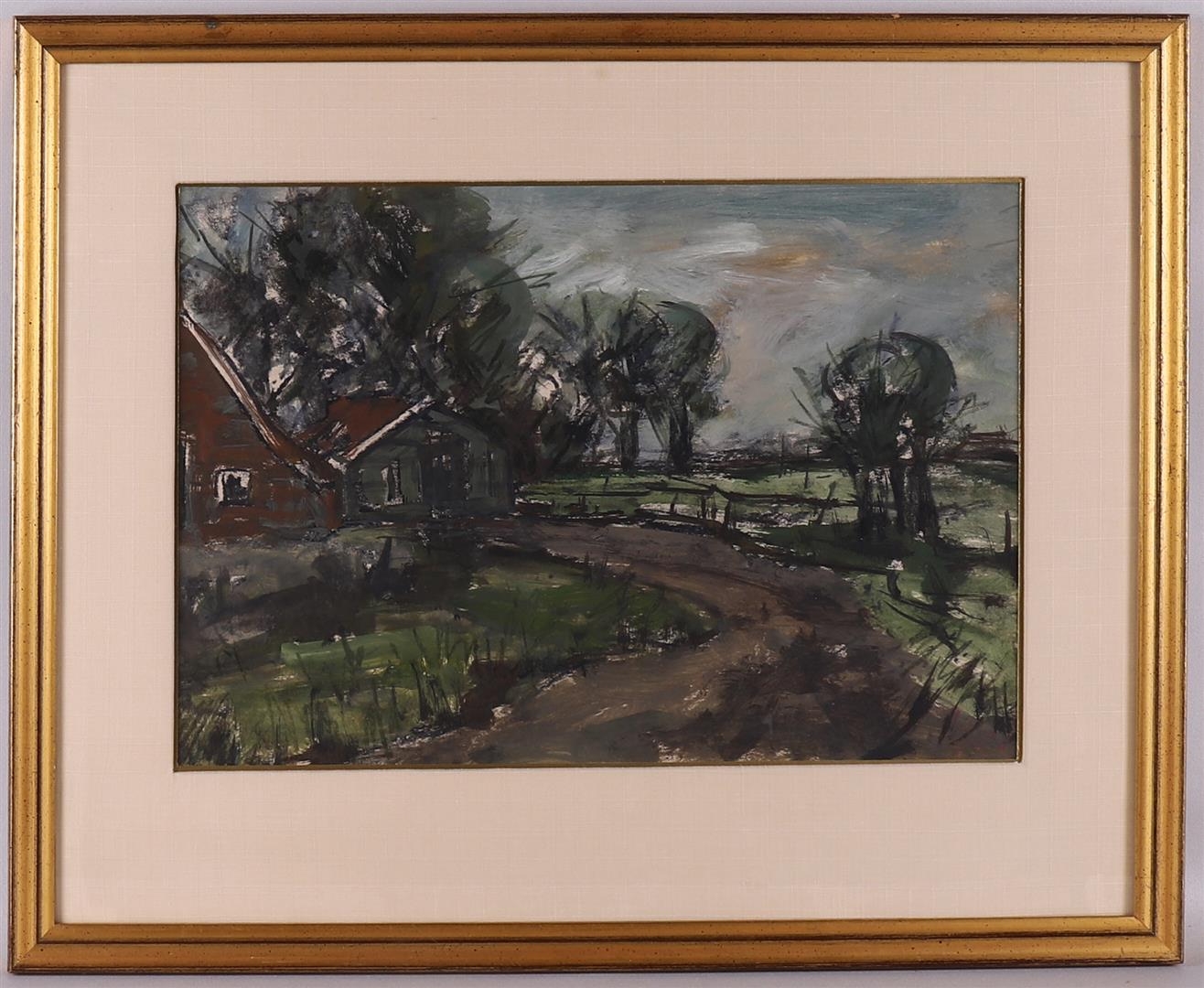 Jan Costerus | Boerderij in Groninger landschap | MutualArt