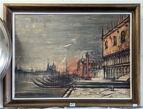 Régis de Bouvier de Cachard | St Marks Square, Venice (1965) | MutualArt