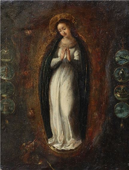 Flemish School, 16th Century | FLEMISH SCHOOL PAINTING ON COPPER PLATE IMMACULATE CONCEPTION ...