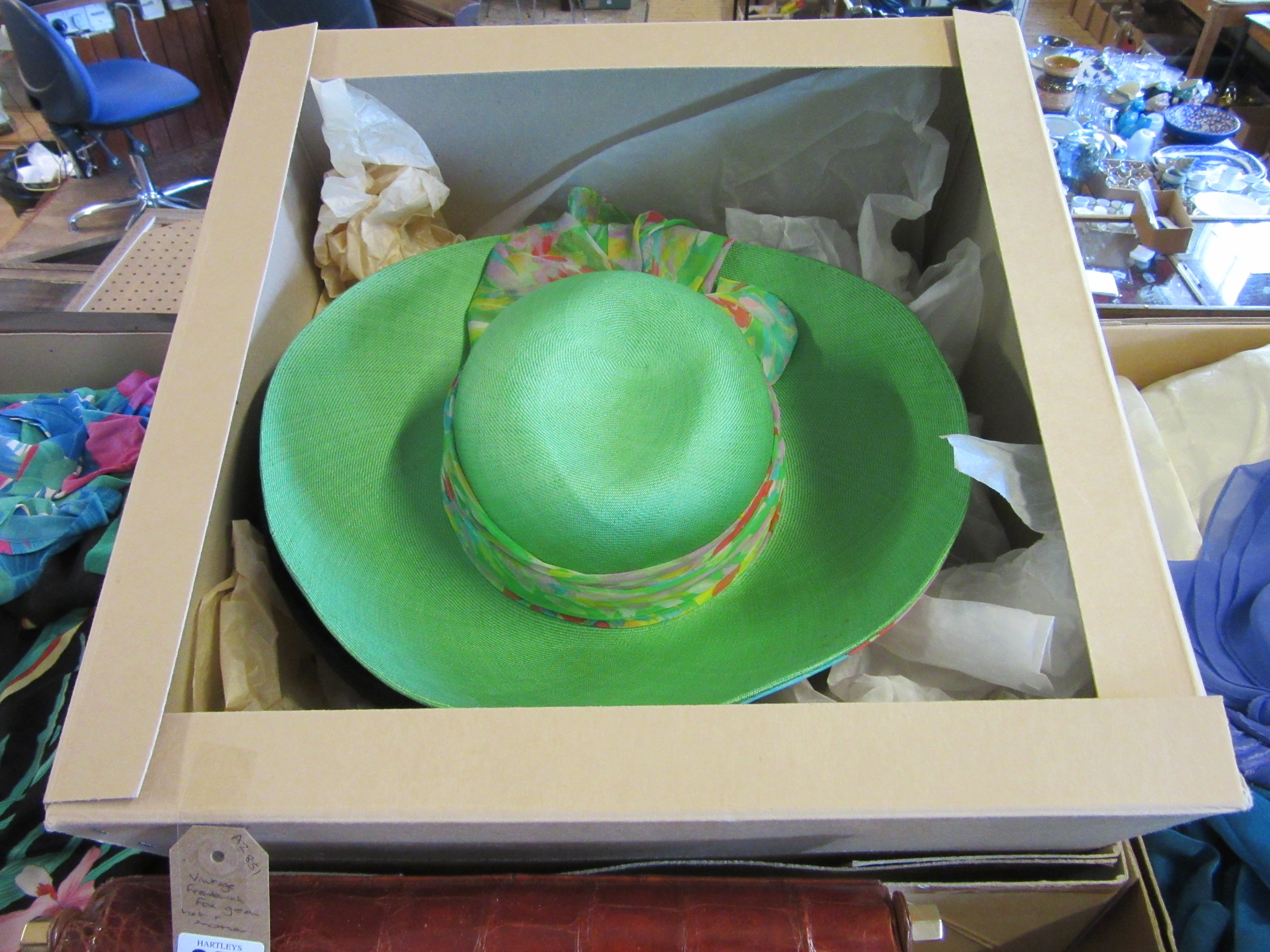 Frederick Fox | VINTAGE FREDERICK FOX GREEN HAT AND ANOTHER | MutualArt
