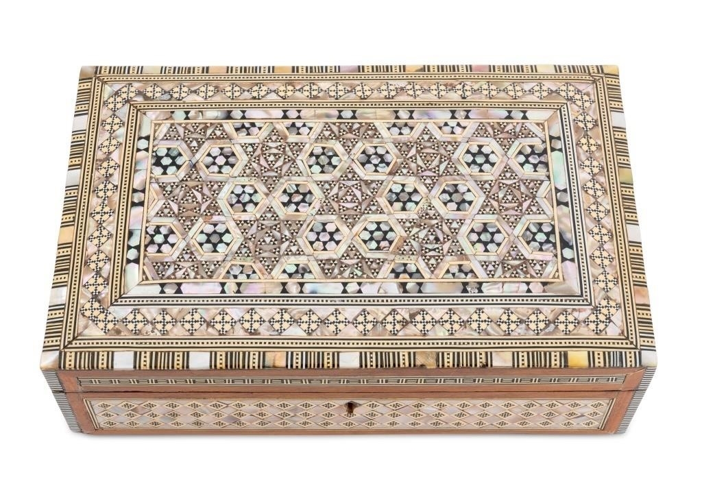Jewelry | Syrian Mother-of-Pearl Inlaid Wood Boxes, 3 | MutualArt