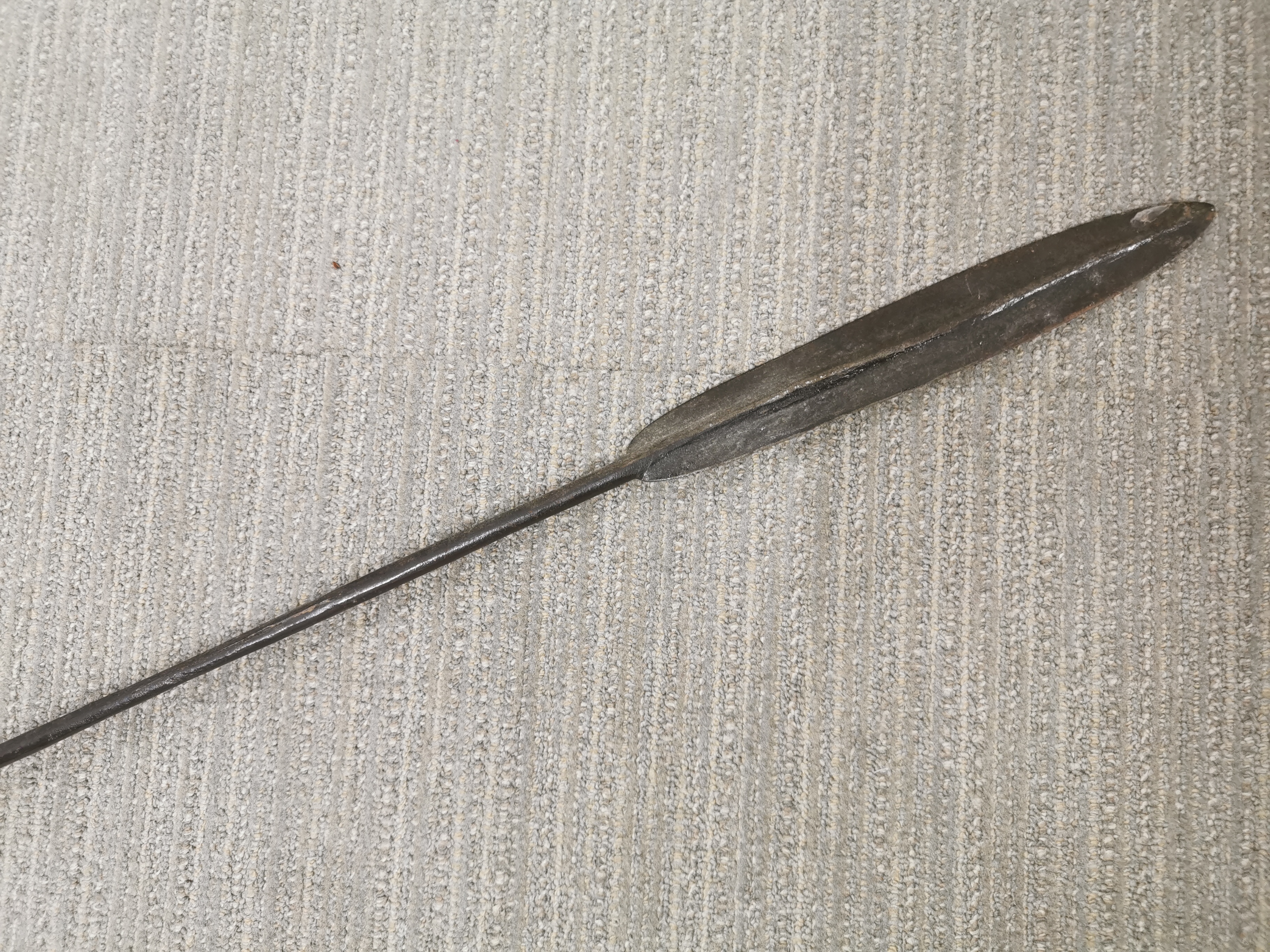Unknown | A vintage African Zulu wood and iron spear, L. 231cm | MutualArt