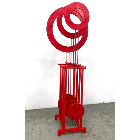 MANUAL | Red Kinetic Kinetic Pendulum Steel Outdoor Garden Sculpture ...