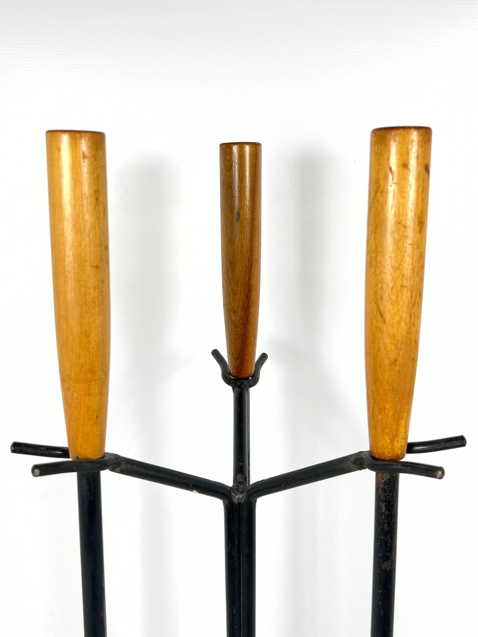 Howard Miller | Vintage George Nelson Howard Miller Fire Tool Set. Wood ...