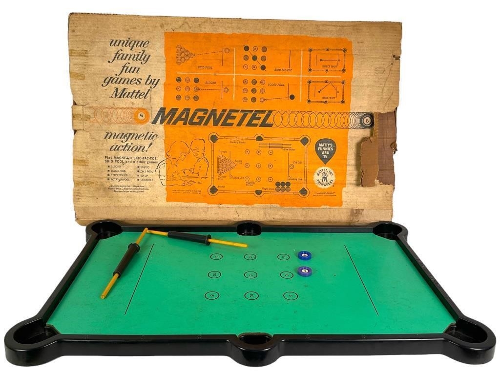 G. Wood | C.G. Wood Pool Table & Mattel Magnetel Game Boards | MutualArt