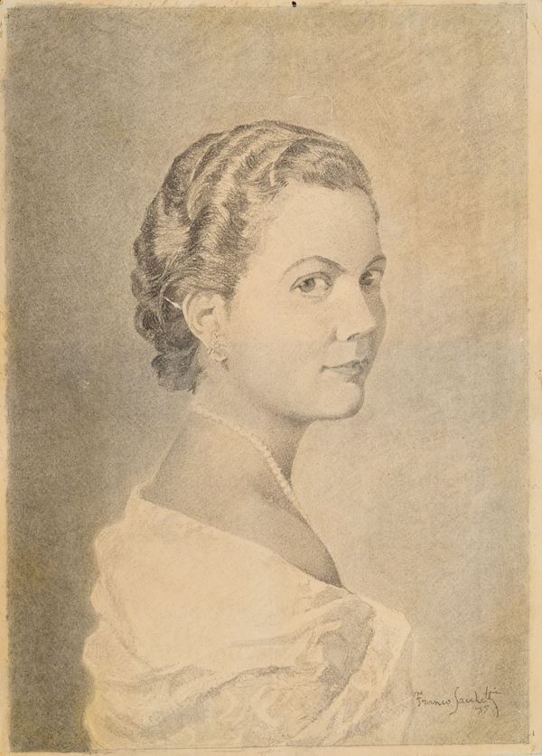 Franco Sacchetti | Ritratto di Maria Pia di Savoia (1955) | MutualArt