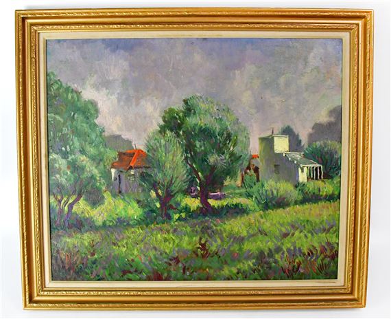 James Proudfoot | Trees in a Mediterranean landscape | MutualArt