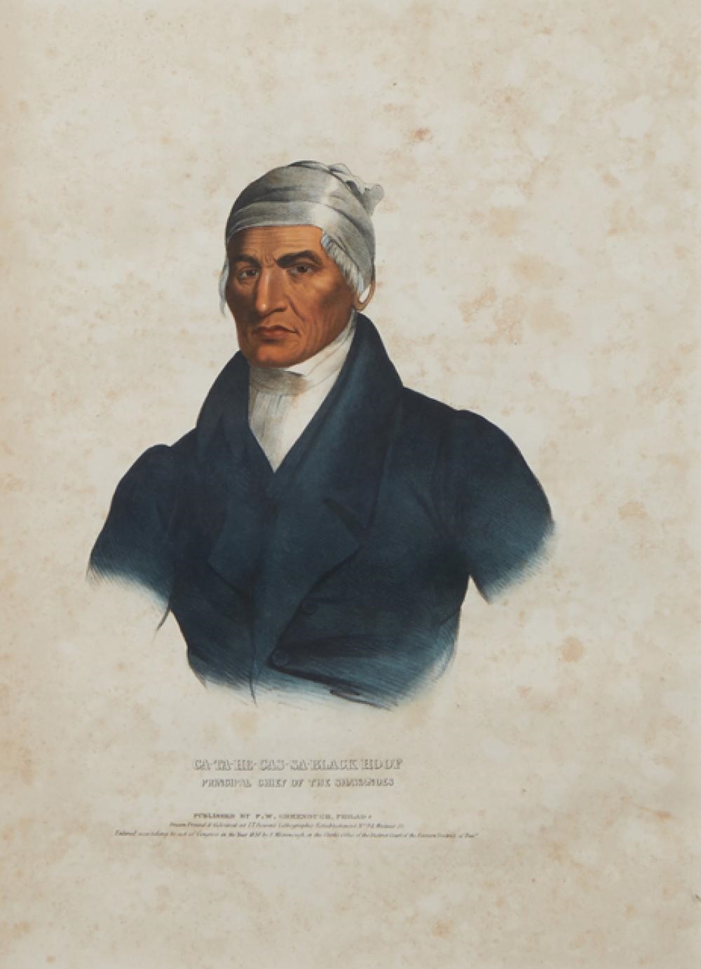 Thomas McKenney & James Hall | Two McKenney & Hall Indian Colored ...