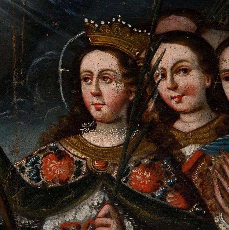 Virreinal School, 18th Century | Saint Ursula and the eleven thousand ...