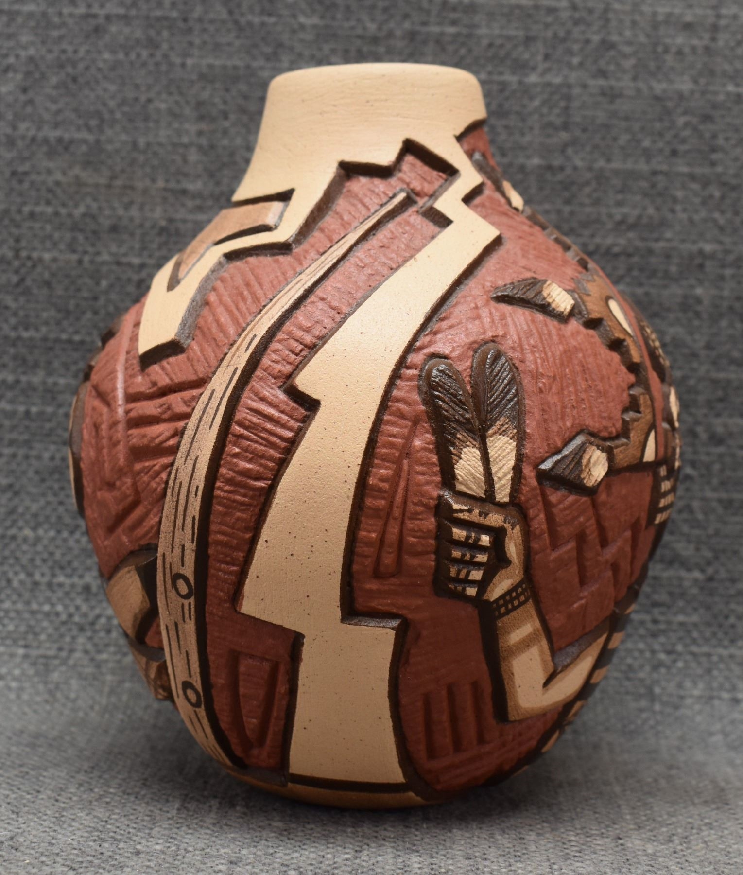 Jewelry | HOPI POTTERY VASE (MARTY AND ELVIRA NAHA (1990) | MutualArt