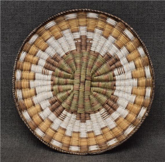 Jewelry | HOPI WICKER BASKETRY PLAQUE | MutualArt