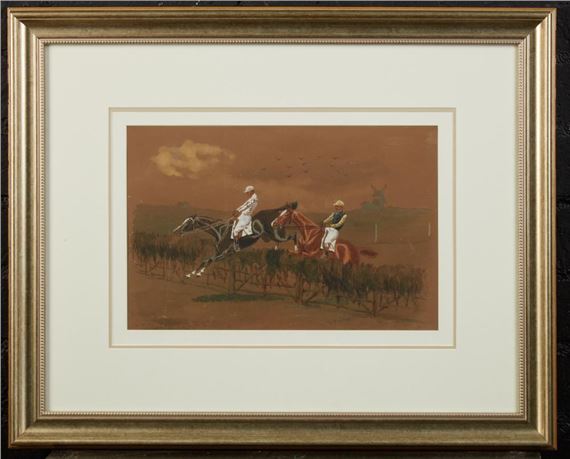 William Verner Longe | A steeplechase | MutualArt