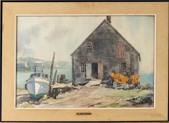 Henry John Simpkins | Fish House at Grand Harbour | MutualArt