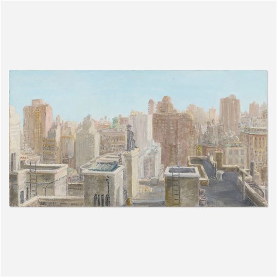 John Lessore | New York Skyline (1989) | MutualArt
