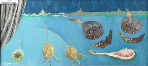 Mary Fedden | Blue Still Life (1997) | MutualArt