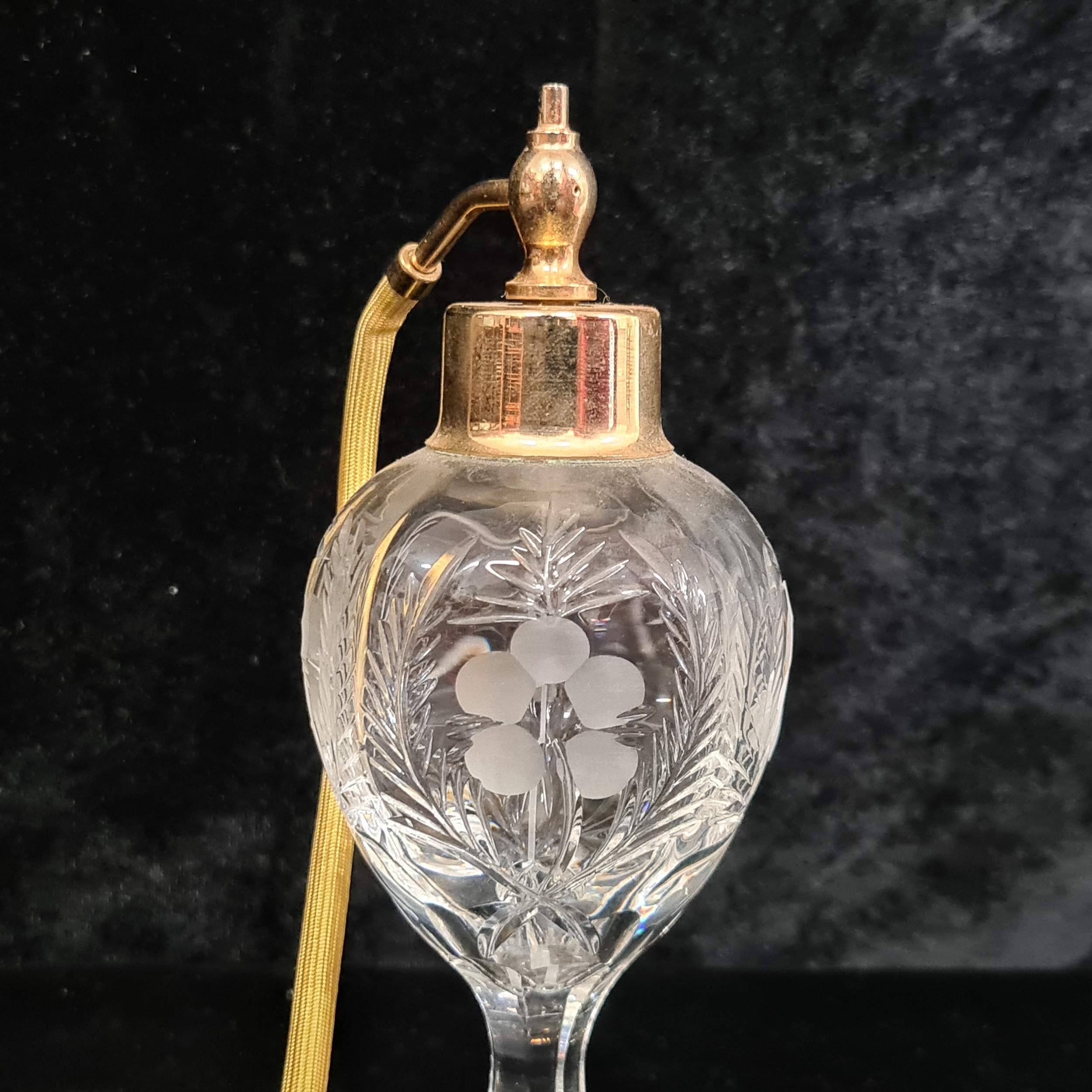 Thomas Webb | Two elegant Thomas Webb Crystal perfume bottles including ...