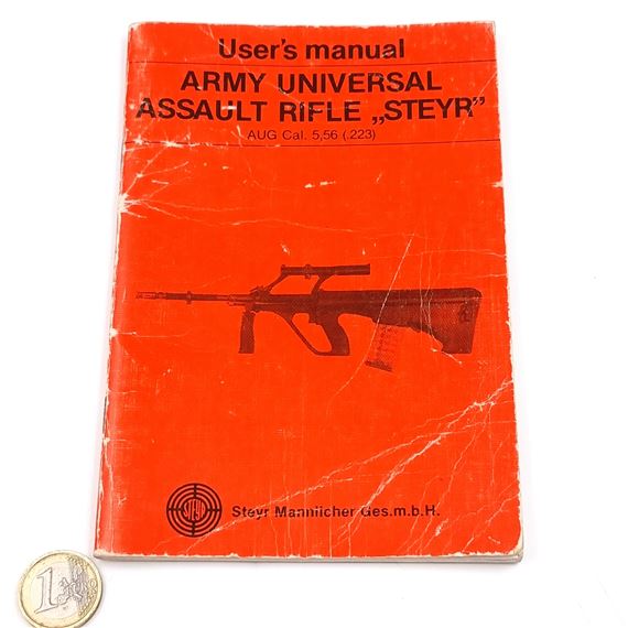 MANUAL | A rare Army Universal Assault Rifle Steyr User Manual. AUG Cal ...