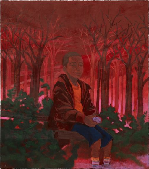 Dominic Chambers | Thunderscape (Crimson Child) (2025) | MutualArt