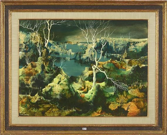 Marcel Delmotte | Paysage fantastique | MutualArt