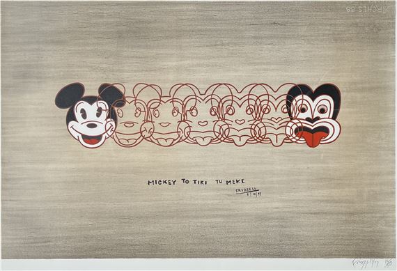 Dick Frizzell | Mickey to Tiki Tu Meke (1997) | MutualArt