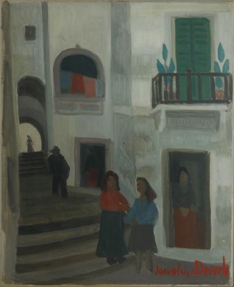 Albert Joseph Januarius di Décarli | Ruelle animée | MutualArt