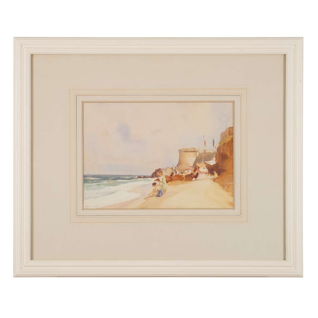 William Russell Flint | END OF THE BEACH, ST MALO | MutualArt