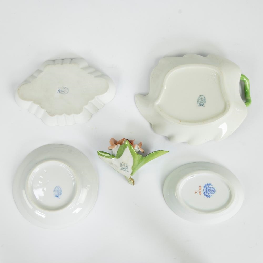 Herend Porcelain Factory | Collection of Herend porcelain with floral ...