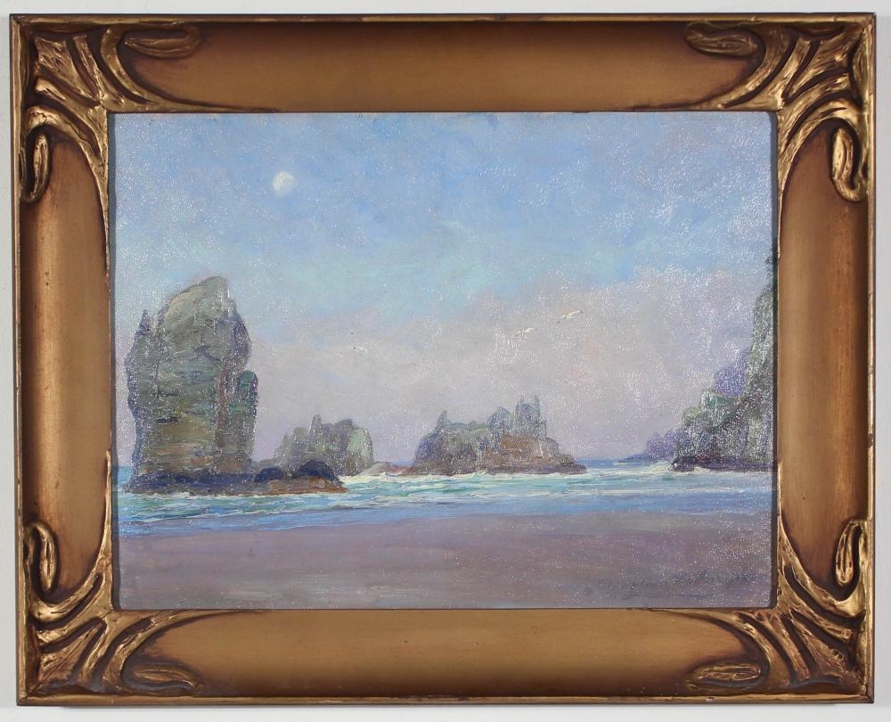 Clyde Leon Keller | CLYDE LEON KELLER OIL ON BOARD | MutualArt