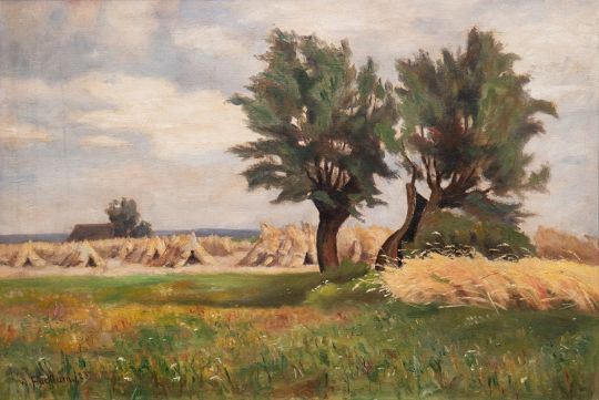 Wilhelm Facklam | Zur Erntezeit (1923) | MutualArt