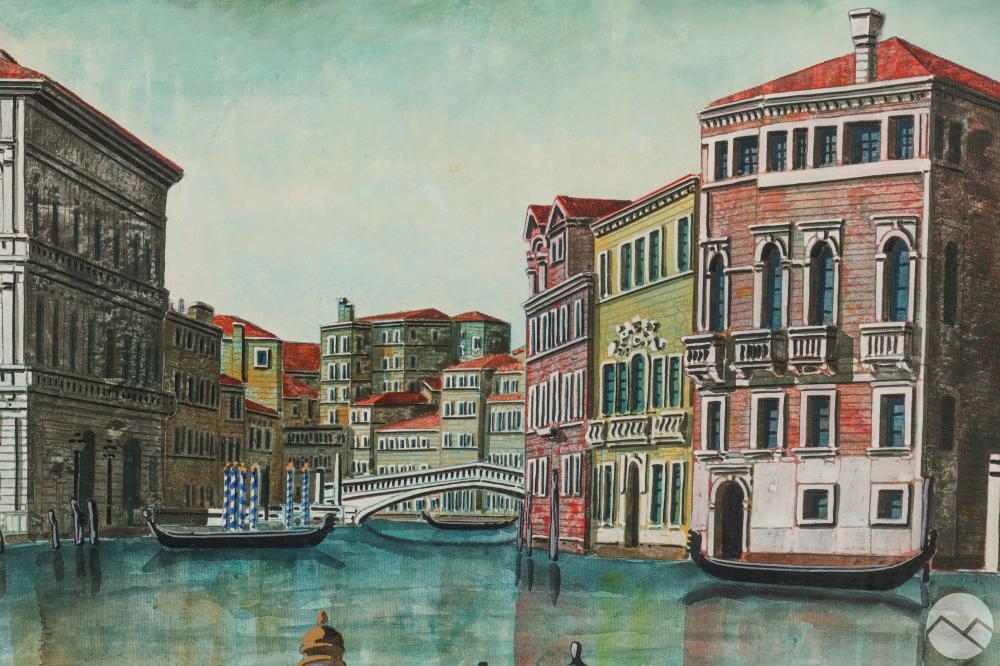 Tonino Caputo | Tonino Caputo 1933-2021 Venetian Canal Painting | MutualArt