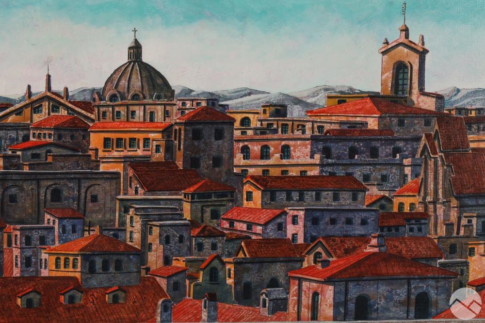 Normal | Tonino Caputo 1933-2021 Graffiti Wall Oil Painting | MutualArt